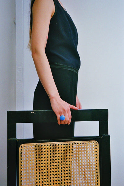 Beni ring - Opaque blue – Sisi Joia